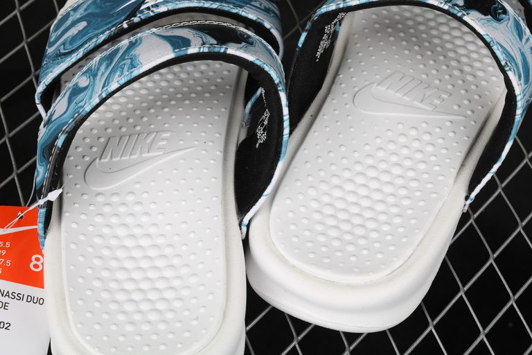 Nike Benassi Duo Ultra Racer White/Blue – The Sole Line