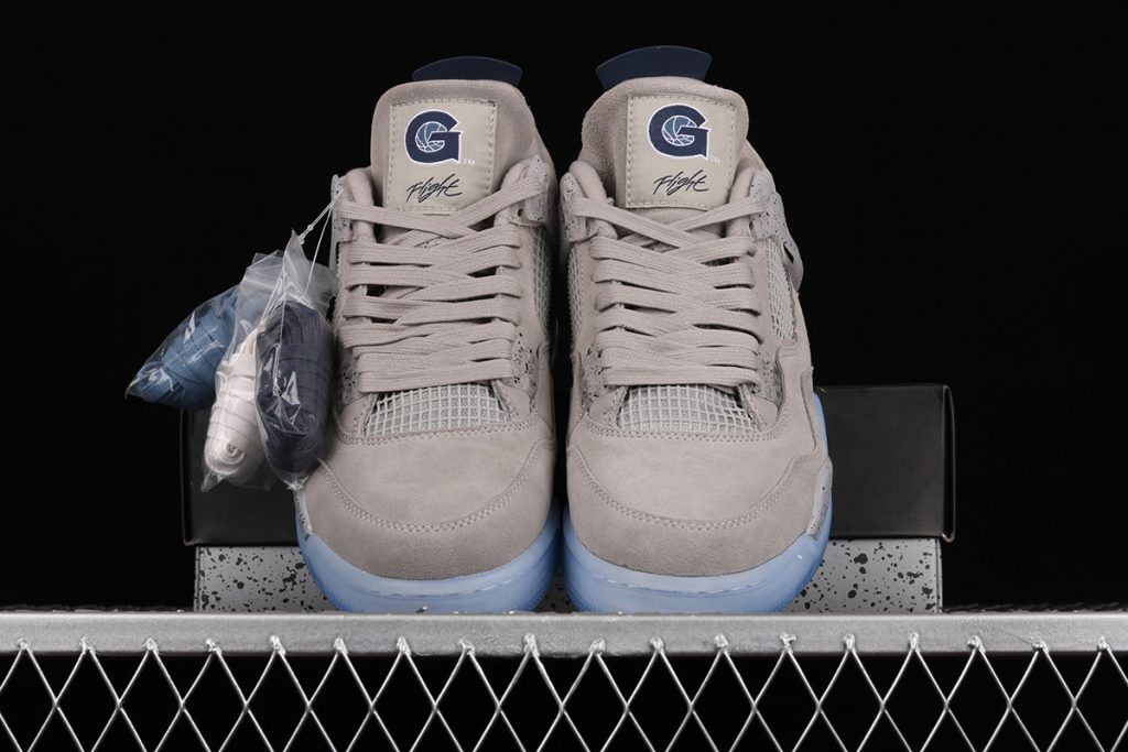 2019 Air Jordan 4 Georgetown PE Grey On Sale – The Sole Line