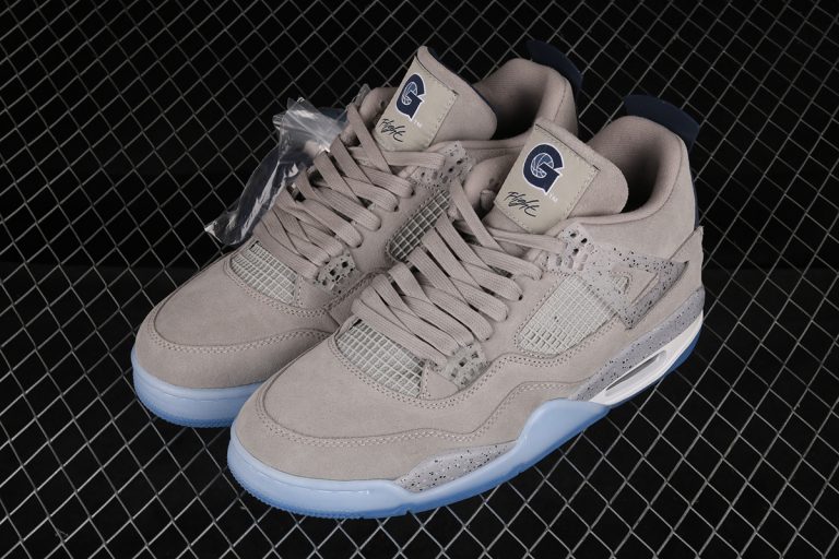 2019 Air Jordan 4 Georgetown PE Grey On Sale – The Sole Line