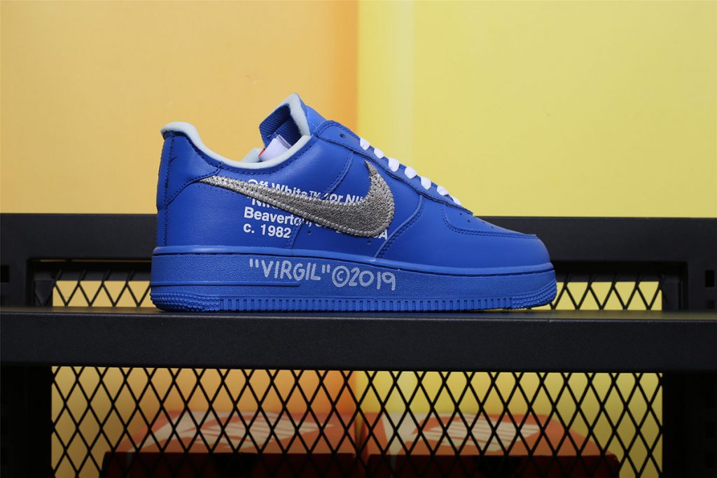 Off White x Nike Air Force 1 Low University Blue For Sale – The Sole Line
