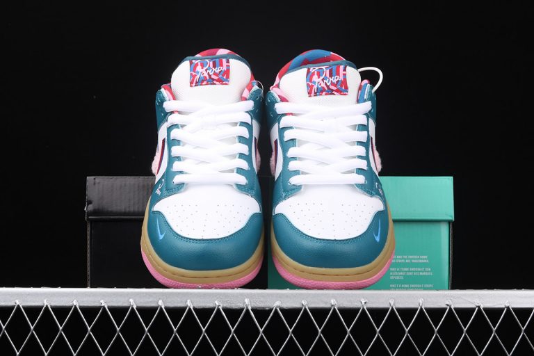 Parra x Nike SB Dunk Low “Friends And Family” Midnight Turquoise/Pink ...