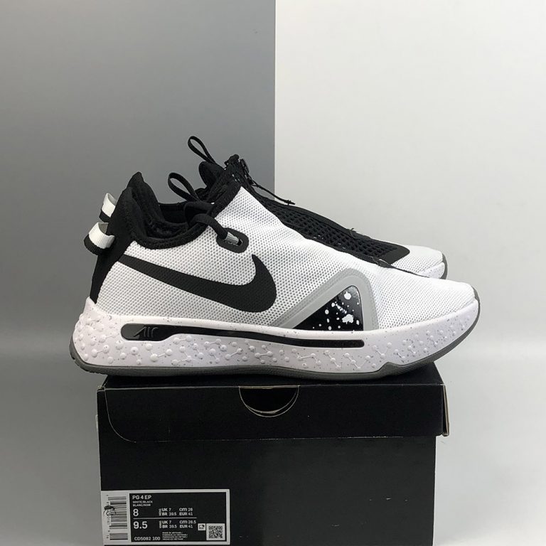 Nike PG 4 “Oreo” White/Black-Pure Platinum For Sale – The Sole Line