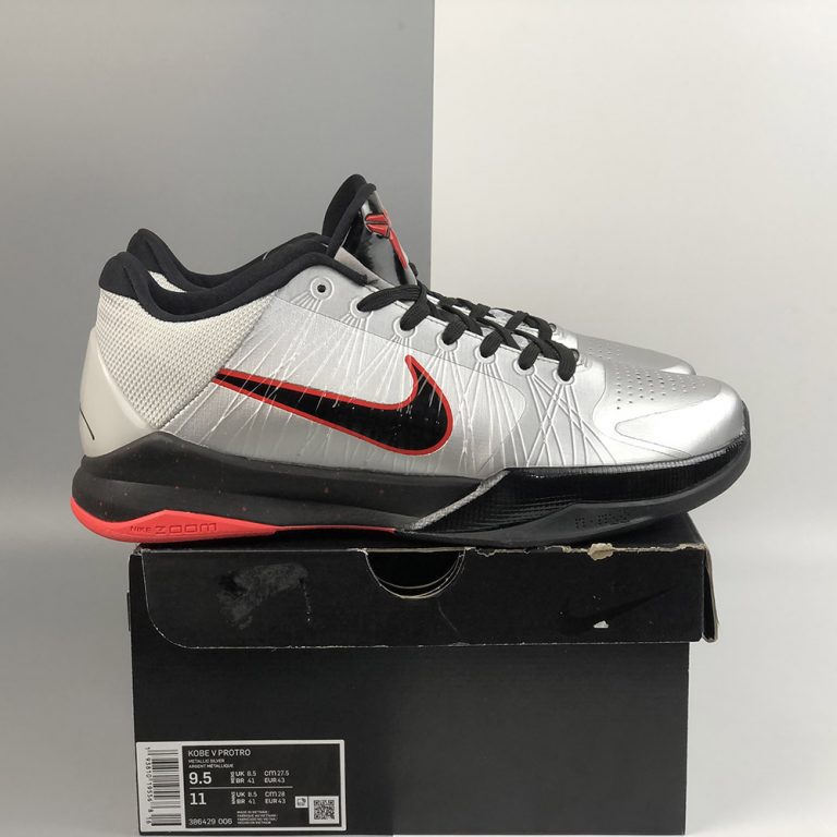 Nike Zoom Kobe 5 Wolf Grey/Black-Daring Red For Sale – The Sole Line