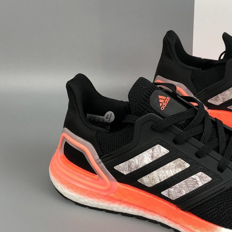 adidas UltraBoost 20 Core Black/Cloud White/Signal Coral For Sale – The ...