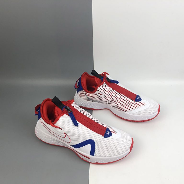 Nike PG 4 White Red Blue For Sale – The Sole Line