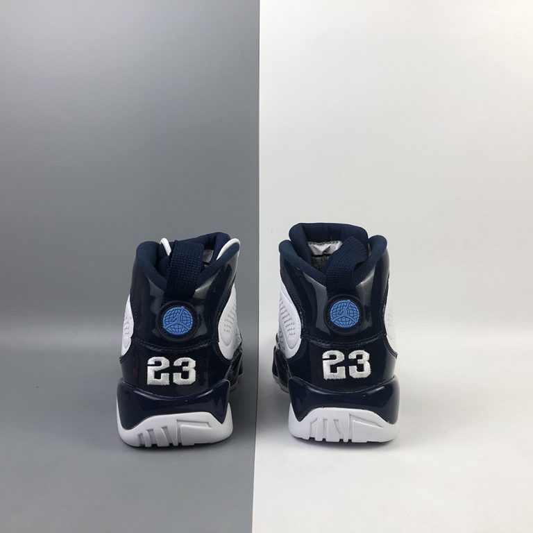 Air Jordan 9 ‘UNC’ White/University Blue-Midnight Navy – The Sole Line