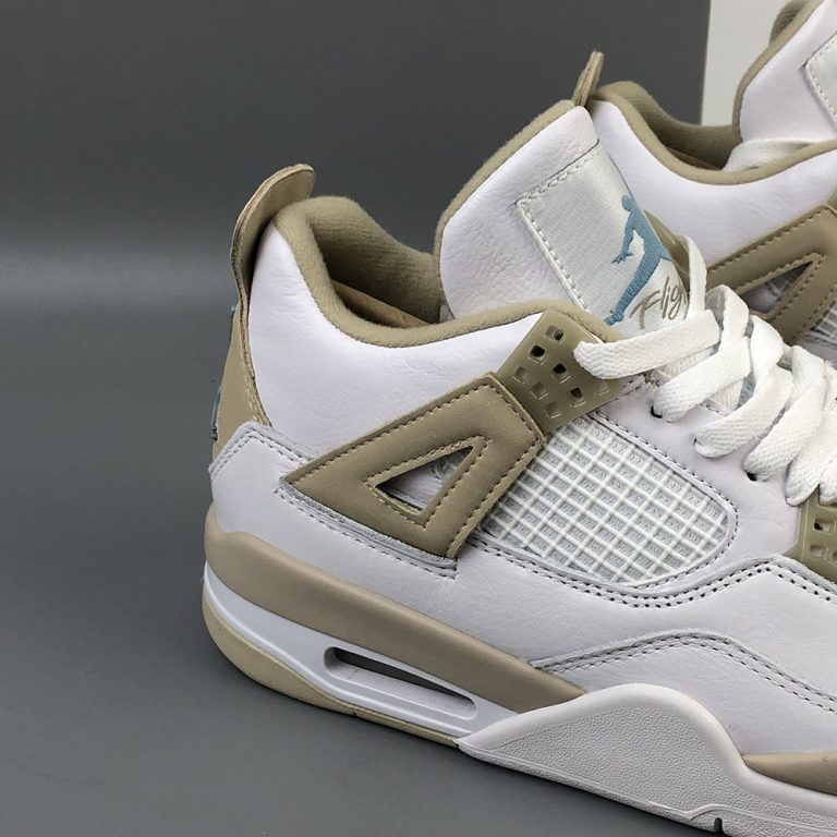 Air Jordan 4 “Linen” White/Boarder Blue-Light Sand For Sale – The Sole Line