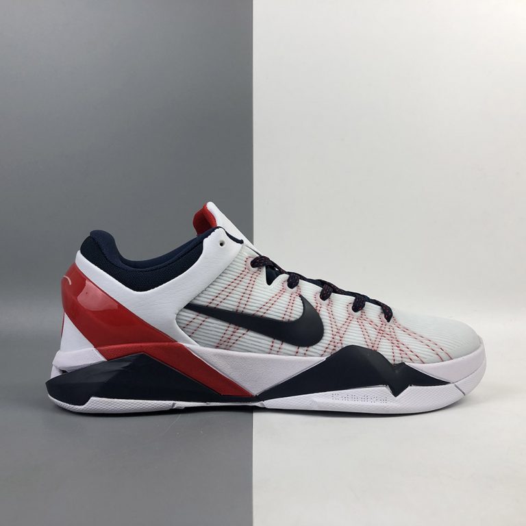 Nike Kobe 7 ‘USA Olympic’ White/Obsidian-University Red For Sale – The ...