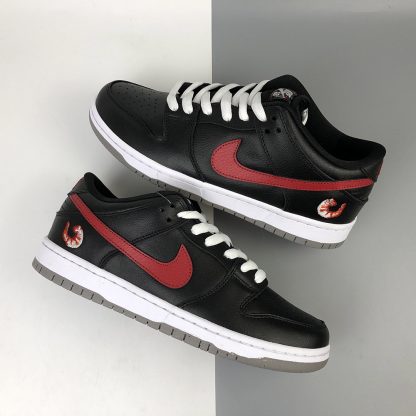 Nike SB Dunk Low ‘Shrimp’ Black/Varsity Red-White-Dust – The Sole Line