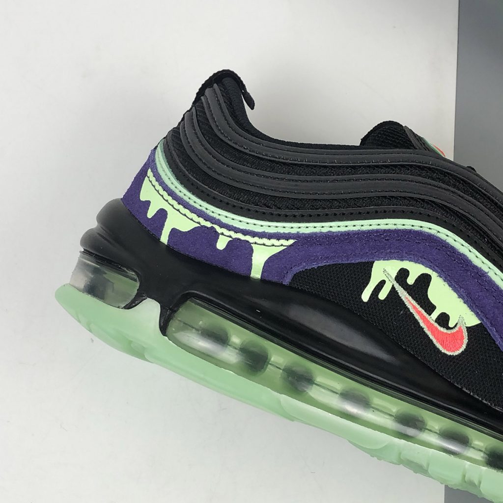 Nike Air Max 97 ‘Slime Halloween’ Purple Black For Sale – The Sole Line