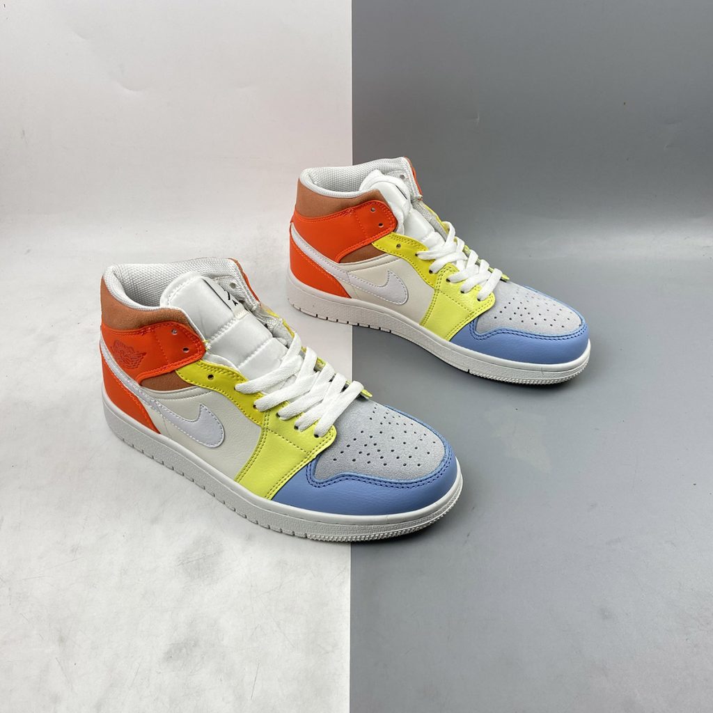 Air Jordan 1 Mid “To My First Coach” Sail/White-Zitron-Opti Yellow For ...