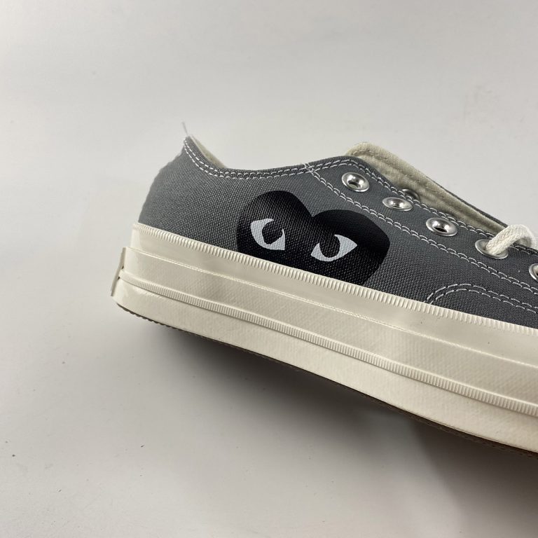 CDG Play x Converse Chuck Taylor All Star 70 Low Grey For Sale – The ...