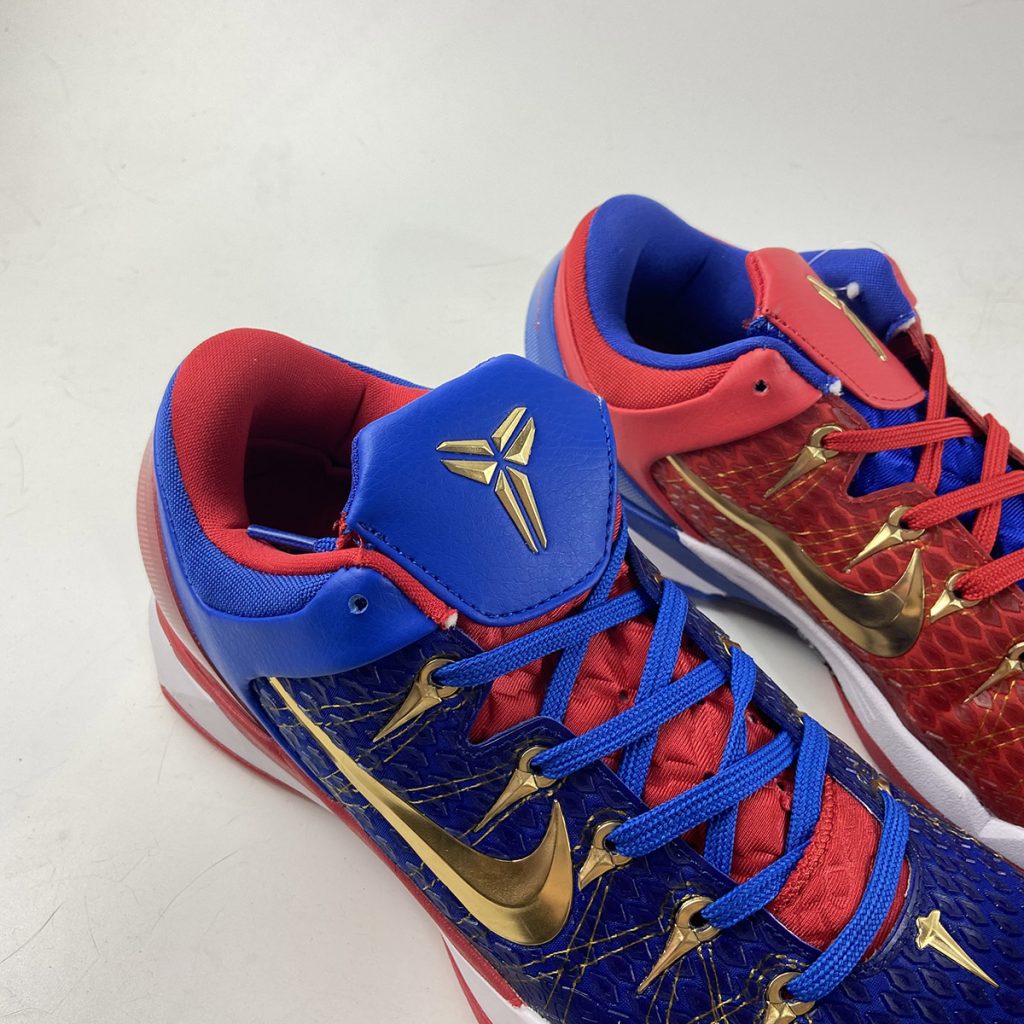 Nike Kobe 7 System Blue Red Gold White For Sale – The Sole Line