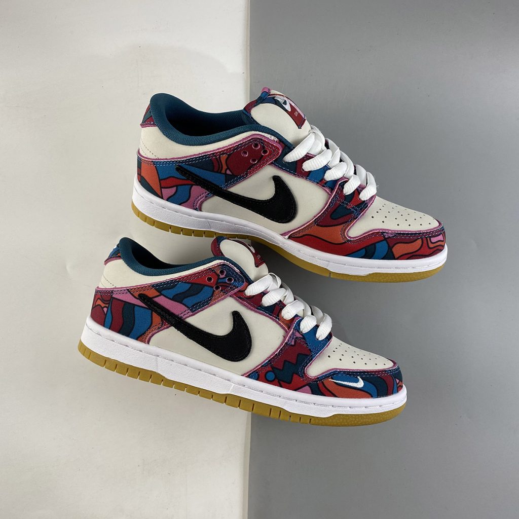 Parra x Nike SB Dunk Low “Abstract Art” Fireberry/Black For Sale – The ...