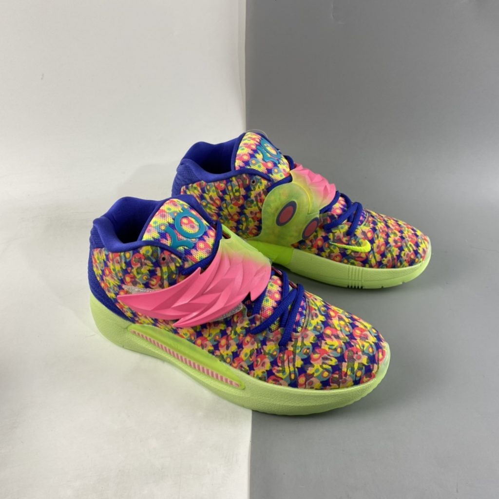 Nike KD 14 ‘Ron English 1’ Lapis/Hyper Pink-Turquoise Blue For Sale ...