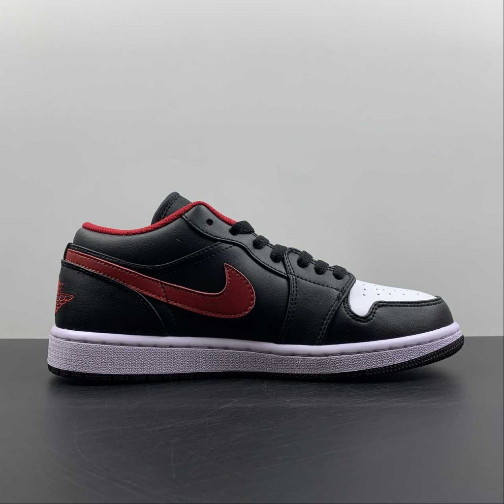 Air Jordan 1 Low “White Toe” Black/White-Red 553558-063 For Sale – The ...