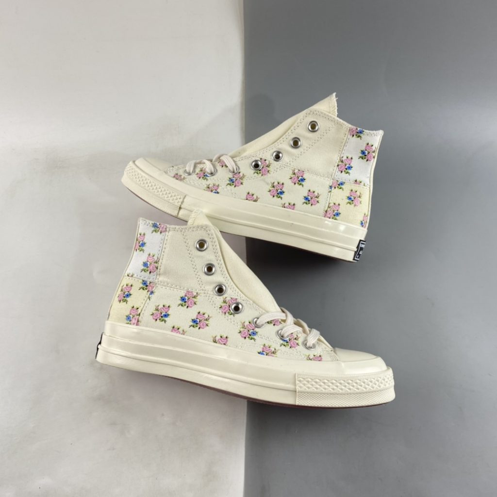 Converse Chuck 70 Patchwork Floral Egret/White/Soft Dune For Sale – The ...