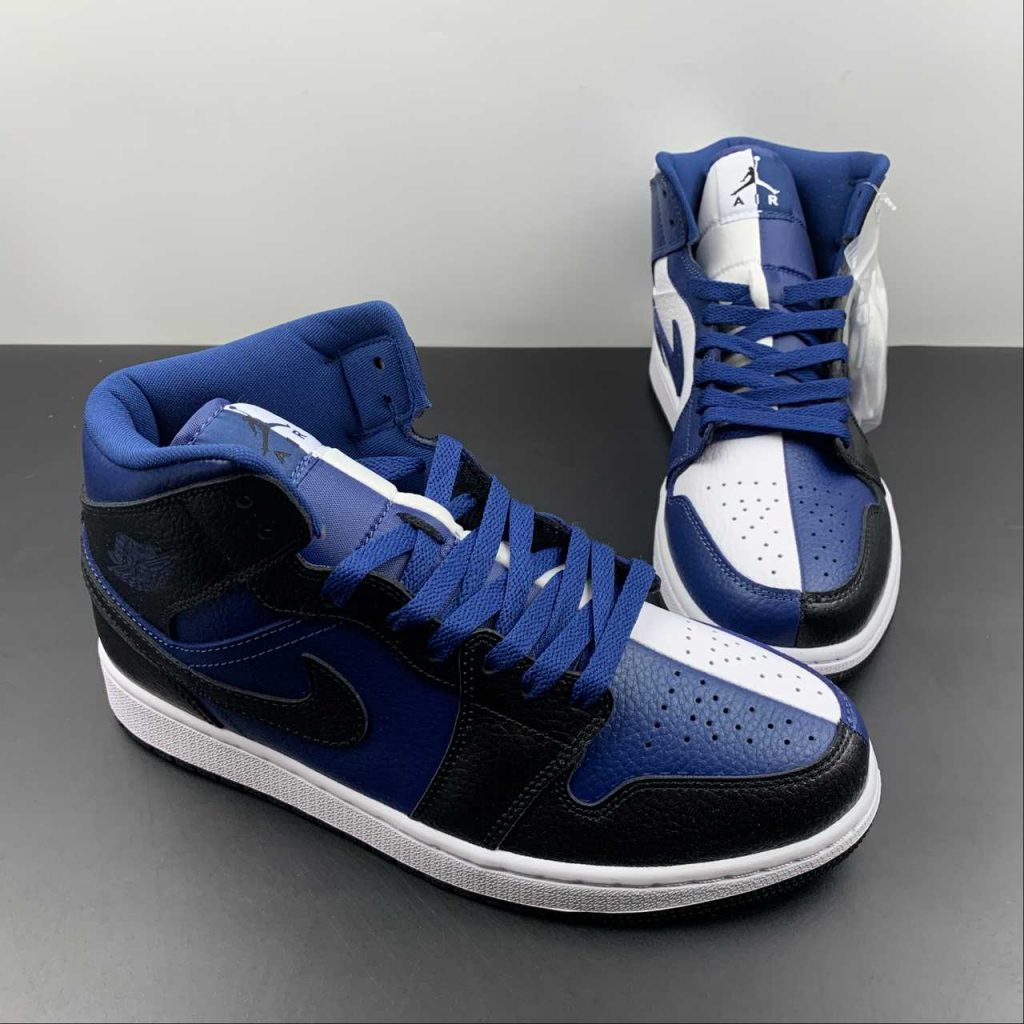 Air Jordan 1 Mid Split French Blue/Black-White For Sale – The Sole Line