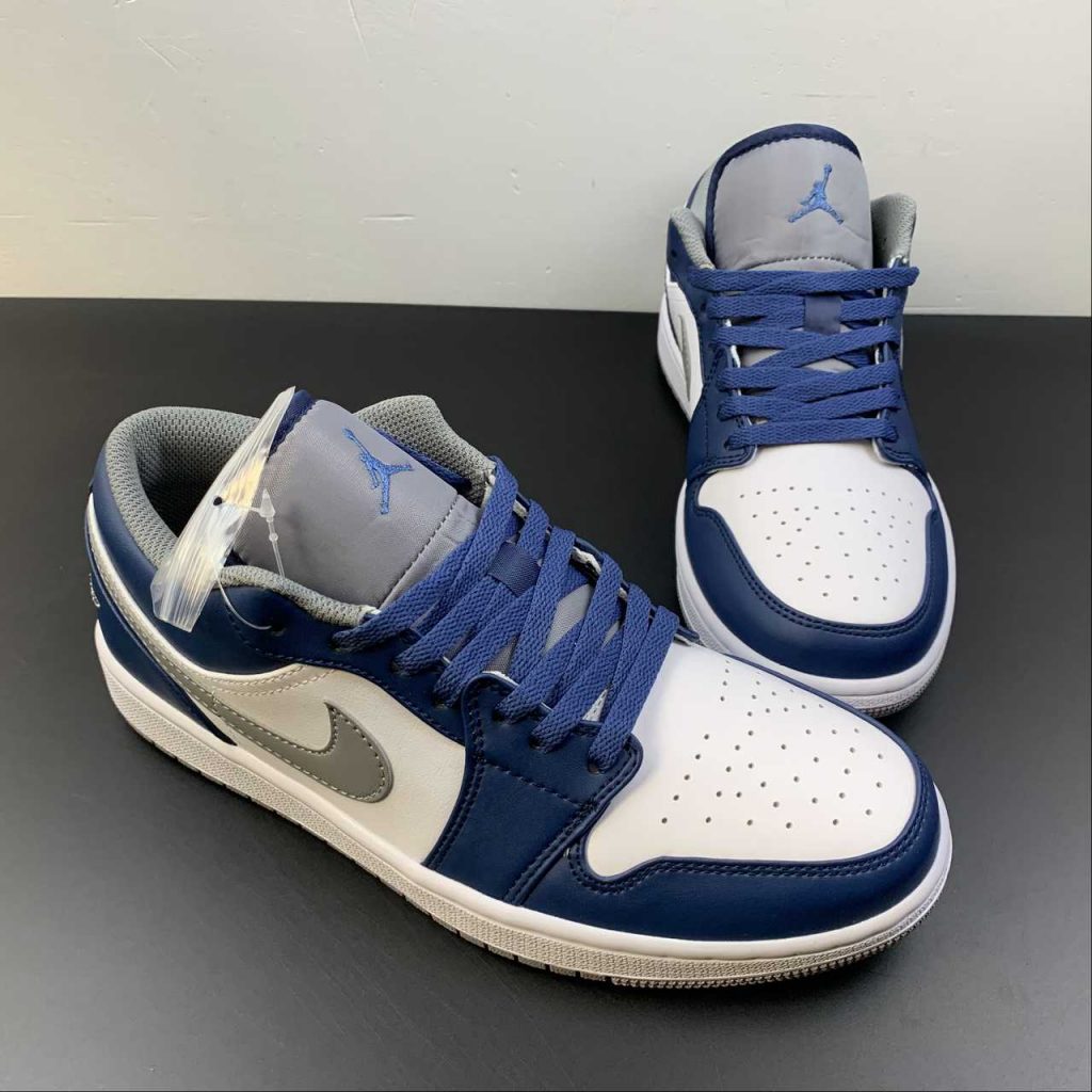 Air Jordan 1 Low True Blue/White/Cement Grey 553560-412 – The Sole Line