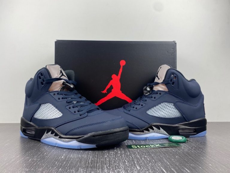 Air Jordan 5 “Georgetown” Midnight Navy/Black-Football Grey FD6812-400 ...