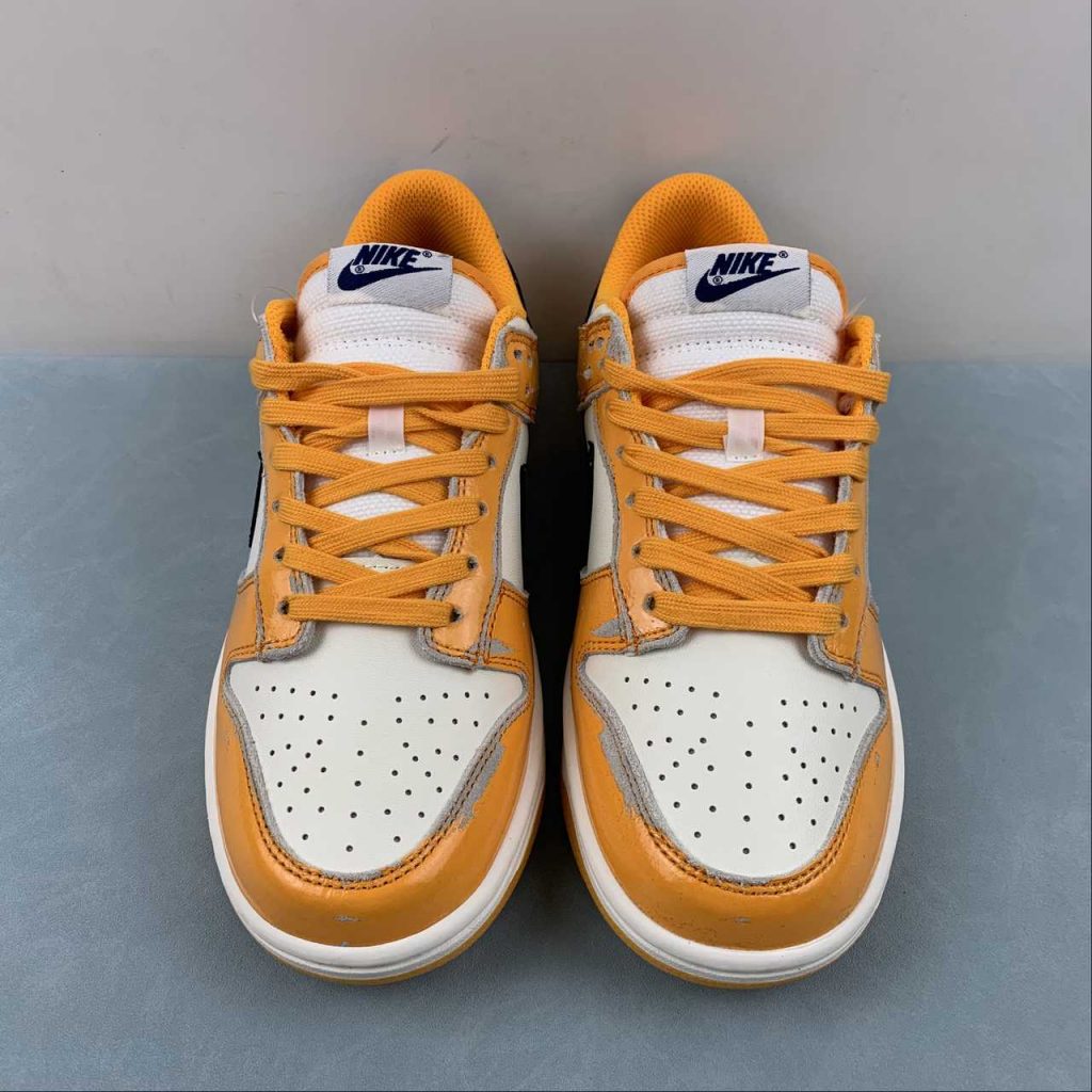 Nike Dunk Low Wear And Tear White/Orange For Sale – The Sole Line