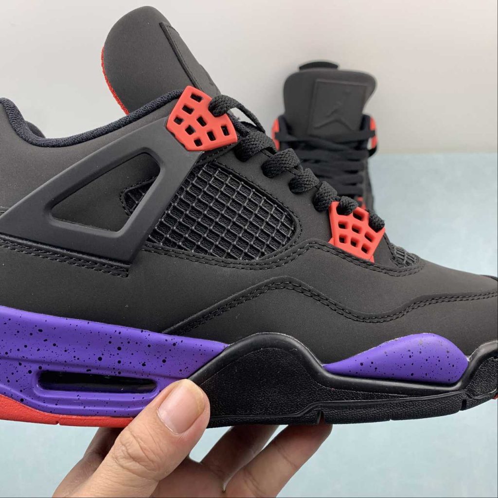 Air Jordan 4 “Raptors” Black/University Red-Court Purple For Sale – The ...
